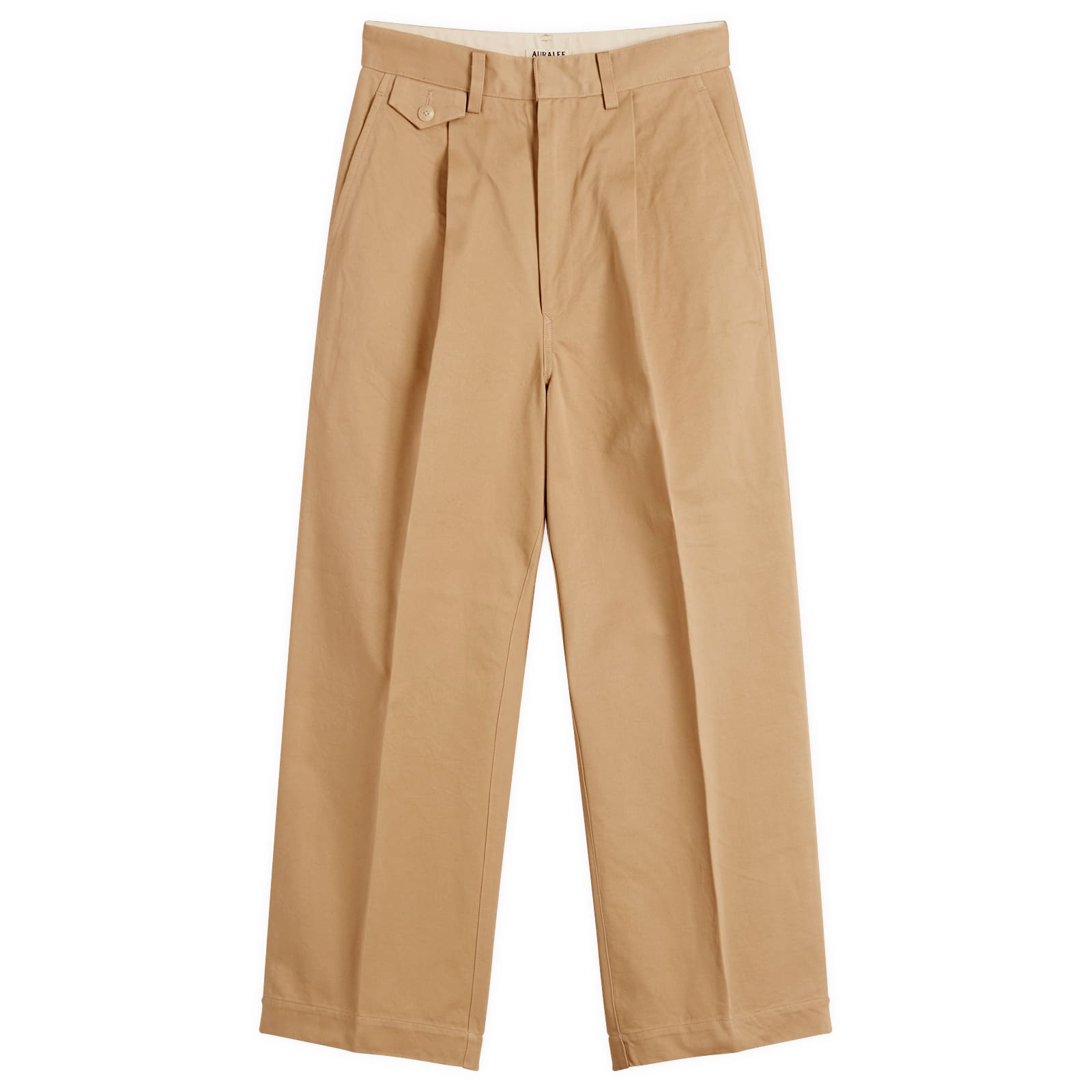 パンツ Auralee WASHED FINX CHINO ONE-TUCK PANTS Buy Auralee Washed Finx Chino One-tuck Pants - Camel Brown At 49